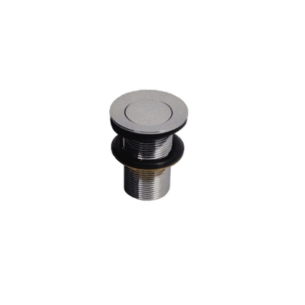 Brass Unslotted Push Button Basin Waste – Polished Brass for Non ...