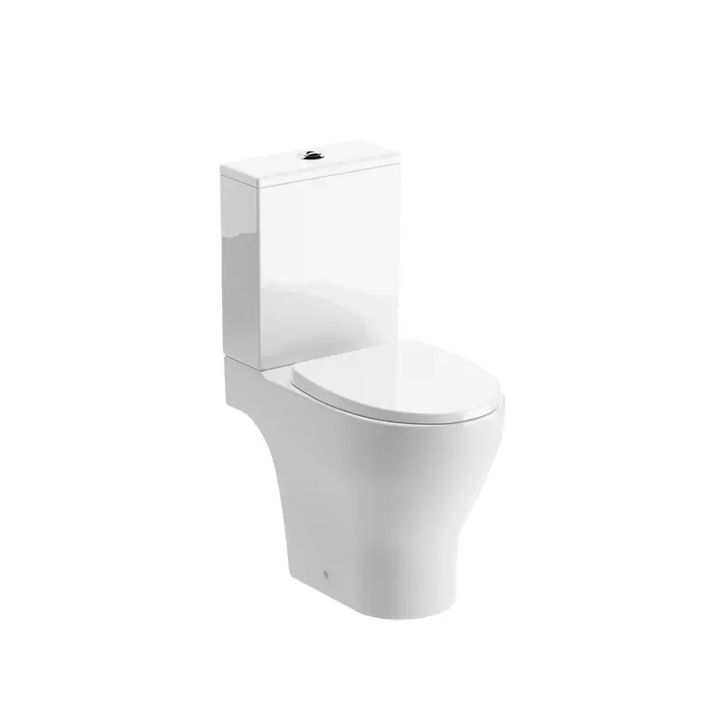 Eco Bathrooms Alba Rimless Short Projection Close Coupled Open Back WC ...