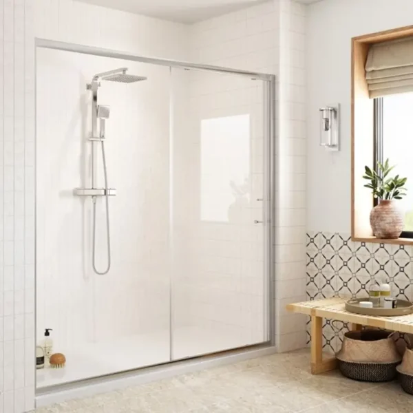 Eco Reflection Aurevia 1000mm Easy-Fit Sliding Door Chrome ECOB108074 ...