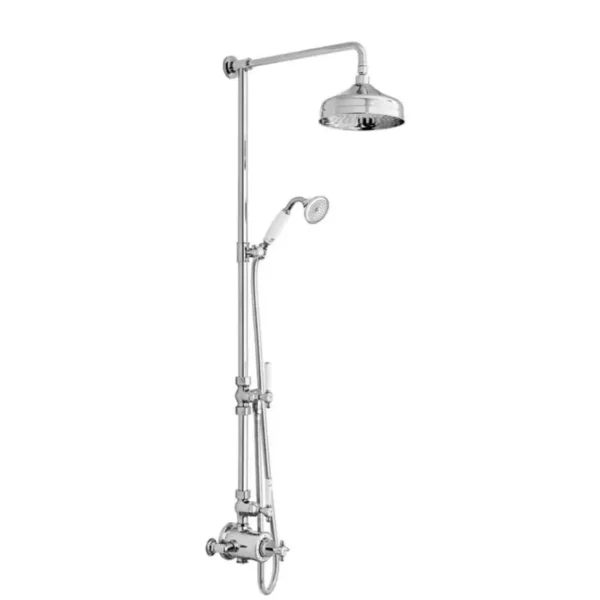 Vado Axbridge Chrome 3 Outlet Exposed Thermostatic Shower Column with ...